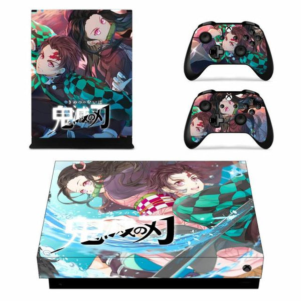Sticker XboX One X Demon Slayer "Tanjiro & Nezuko" Autocollant Console ...