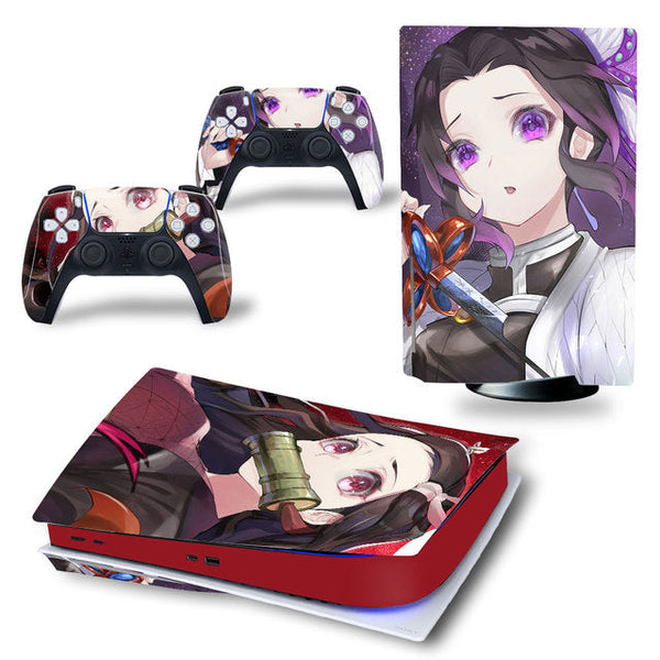 Adesivo PS5 Shinobu e Nezuko Demon Slayer - Manga Imperial